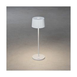 Konstsmide Positano USB-Tischlampe klein 2,2W 10-180lm warmweiß dimmbar IP54 - weiß