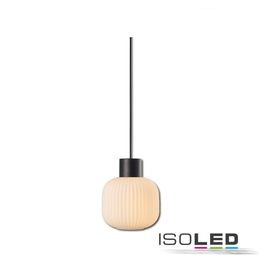 Fiai IsoLED Retro Pendelleuchte white Glas breit Sockel E27 300cm Kabel