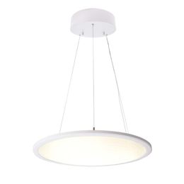 Deko-Light LED Panel Pendelleuchte rund 58cm weiß 50W warmweiß 5100lm EEK G [A-G]