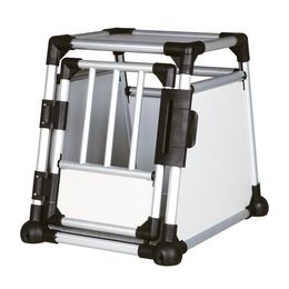 Trixie Hunde-Transportbox Trixie Transportbox Aluminium S 48x57x64cm silber/hellgrau