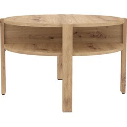 Beistelltisch FORTE Tische Gr. B/H/T: 74,4 cm x 45,5 cm x 74,4 cm, braun (artisan eiche) Beistelltische