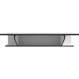Regal-Schreibtisch FORTE "Multifunktional" Tische Gr. B/H/T: 120 cm x 35 cm x 35 cm, weiß (weiß uni wolfram grau, grau) Schreibtische