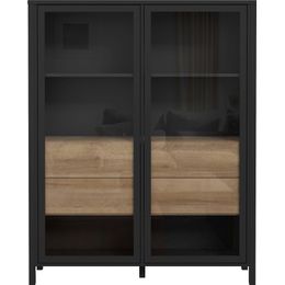 Highboard FORTE Sideboards Gr. B/H/T: 121,3 cm x 152,3 cm x 40,2 cm, 4, schwarz Highboards