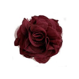 maDDma Haarspange Textilblüte Rose Ø9cm Ansteck Blüte Spange Haarspange Sicherheitsnadel