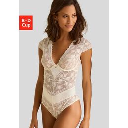 s.Oliver Body 'Adèle' beige Gr. 70 Cup C für Damen. Mit tiefer V-Ausschnitt. Mit Bügel. Figurbetont