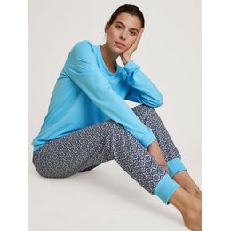 Calida Pyjama DAMEN Pyjama mit Bündchen