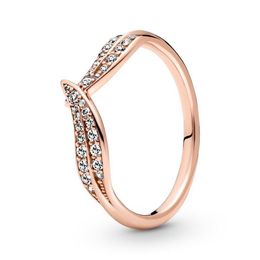 Pandora Fingerring Pandora ROSE Ring Blätter für Damen mit Zirkonia