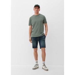 QS Jeansshorts Jeans-Shorts John / Regular Fit / Mid Rise / Straight Leg Waschung