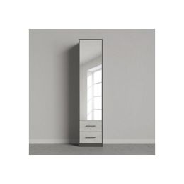 SMARTBett Drehtürenschrank Kleiderschrank mit Spiegeltür 50cm (1-St)