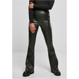 Urban Classics Lederhose, schwarz