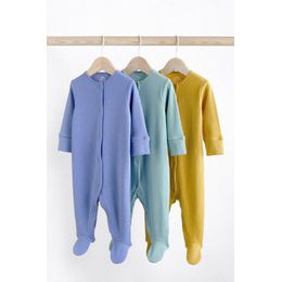 next Schlafoverall 3er-Pack Babyschlafanzüge aus Baumwolle (3-tlg)