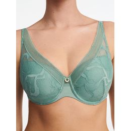 Chantelle Spacer-BH, gepadded, transparente Spitze, für Damen, grün, 80C