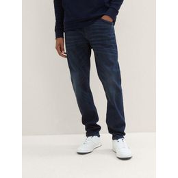 Tom Tailor Straight-Jeans Tapered Regular Jeans mit recyceltem Polyester
