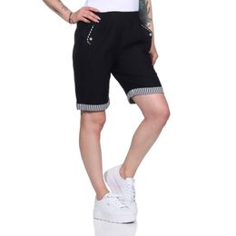 Aurela Damenmode Shorts Bermuda Maritime Damen Sommer Shorts Strandbermuda auch in großen Größen erhältlich