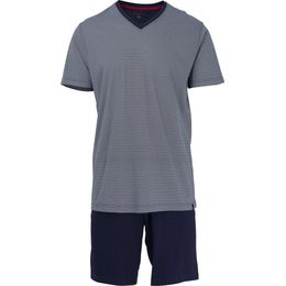 Bugatti Pyjama Herren-Shorty Single-Jersey gemustert