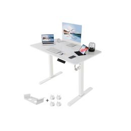 HOMALL Schreibtisch Höhenverstellbarer Schreibtisch elektrisch Eine komplette Tischplatte