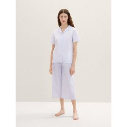 Tom Tailor Schlafhose Pyjama mit Struktur