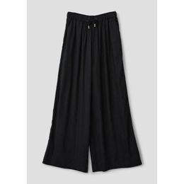 s.Oliver Stoffhose Relaxed: Crêpe-Hose mit Wide Leg