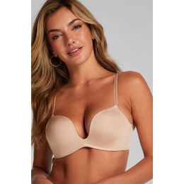 Hunkemöller Hunkemöller Vorgeformter Push-up-Bügel-BH Deep-V Beige