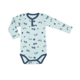 name it Langarmbody name it Jungen Baby-Body langarm mit Allover-Print (1-tlg) mit Druckknöpfen im Schritt