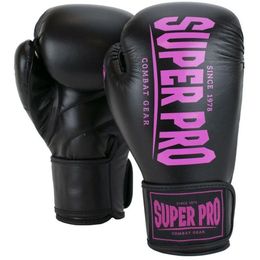 Super Pro Boxhandschuhe, schwarz