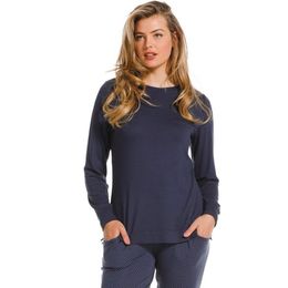 PASTUNETTE Pyjamaoberteil Damen Pyjamaoberteil Mix und Match (1-tlg) langer Arm