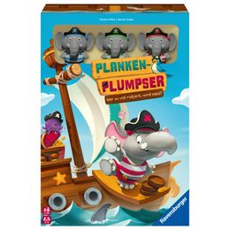 RAVENSBURGER VERLAG Ravensburger Kinderspiel 22342 - Planken-Plumpser - Wer zu viel riskiert, wird nass!! - Ein Push-Your-Luck Spiel für 2-4 Kinder ab 5 Jahren