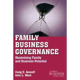 Palgrave Macmillan UK Family Business Governance - C. Aronoff, J. Ward, Kartoniert (TB)