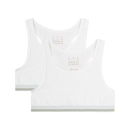 Sanetta - Bustier BASIC TEENS 2er-Pack in white, Gr.176