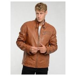 Lederjacke JCC "3102239" Gr. 58, braun (cognac) Herren Jacken