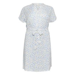 Kaffe Curve Kleid 'Ane' Damen Gr&ouml;&szlig;e 54 himmelblau / wei&szlig; Sommerkleid