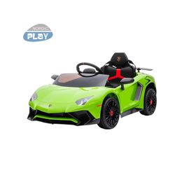 Nordic Play Electric car Lamborghini Aventador 12V lime green Speed *DEMO*