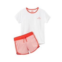 Tchibo Shorty-Pyjama - Orange/Gestreift - Kinder - Gr.: 122/128