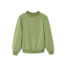 Tchibo Kinder-Cropped-Sweatshirt - Grün - Kinder - Gr.: 158/164