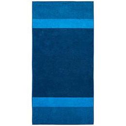 Dyckhoff Saunatuch XL Two-Tone Stripe blau 100,0 x 200,0 cm