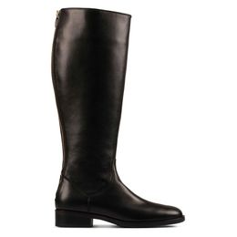 Clarks Leder-Stiefel in Schwarz - 37