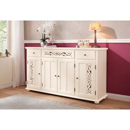 Sideboard Home Affaire "Arabeske" Sideboards Gr. B/H/T: 171 cm x 95 cm x 45 cm, 3, beige (cremefarben) Sideboards