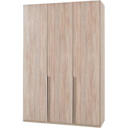 Kleiderschrank wimex "New York" Schränke Gr. B/H/T: 135 cm x 208 cm x 58 cm, 3 St., braun (struktureichefarben hell) Kleiderschränke