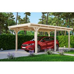 Skan Holz Einzelcarport SKANHOLZ "Emsland" Carports Gr. H: 223 cm, beige (natur) Carports