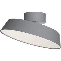 E (A bis G) LED Deckenleuchte design for the people "Kaito Dim" Lampen Gr. Ø 30,00 cm Höhe: 11,70 cm, grau LED Deckenlampen