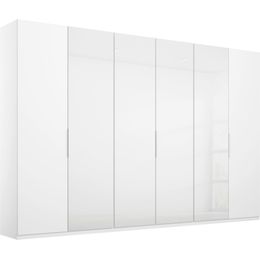 Drehtürenschrank Rauch "Fena" Schränke Gr. B/H/T: 300 cm x 223 cm x 61 cm, 6 St., weiß (weiß, glas weiß) Drehtürenschränke