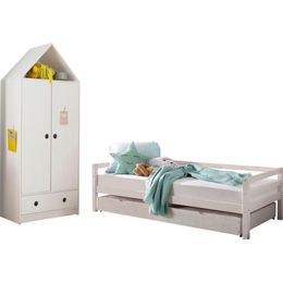 Lüttenhütt Jugendzimmer-Set LÜTTENHÜTT "Alpi" Schlafzimmermöbel-Sets weiß Baby Komplett-Kinderzimmer