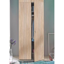 Kleiderschrank wimex "Multiraumkonzept" Schränke Gr. B/H/T: 80 cm x 185 cm x 54 cm, 2 St., beige (struktureichfarben hell) Kleiderschränke