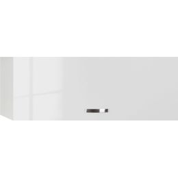 Klapphängeschrank Optifit "Cara" Schränke Gr. B/H/T: 90 cm x 35,2 cm x 34,9 cm, weiß (weiß glänzend, weiß) Hängeschränke