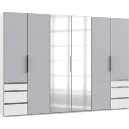 Kleiderschrank fresh to go "Level" Schränke Gr. B/H/T: 300 cm x 216 cm x 58 cm, 6 St., weiß (weiß, light grey) Kleiderschränke