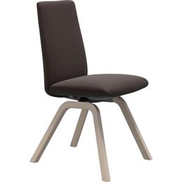 Polsterstuhl stressless "Laurel" Stühle Gr. B/H/T: 49 cm x 92 cm x 59 cm, Leder PALOMA, Vollholz, braun (chocolate paloma, eiche gekalkt) Polsterstühle