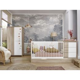 Babymöbel-Set GALIPETTE "Sasha" Schlafzimmermöbel-Sets Gr. ohne Matratze, weiß (ws, ei bocage) Baby Baby-Bettsets