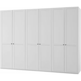 Kleiderschrank wimex "New York" Schränke Gr. B/H/T: 270 cm x 236 cm x 58 cm, 6 St., weiß Kleiderschränke