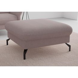 Sit & More Hocker SIT&MORE "Fashion" Gr. B/H/T: 89 cm x 45 cm x 89 cm, Chenille, mit Federkern, rosa (rose) Sitzhocker