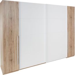 Schwebetürenschrank Schlafkontor "Match" Schränke Gr. B/H/T: 270 cm x 225 cm x 61 cm, 4 St., weiß (eichefarben san remo, weiß) Schwebetürenschränke und Schiebetürenschränke